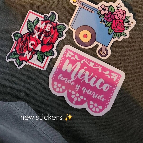 Mexico Lindo Y Querido Papel Picado Sticker, Mexican Sticker, Mexico ...