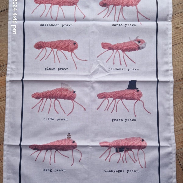 Knitted Prawns - LGBTQ Big Prawn & Little Prawn From the Cornish Prawn ...