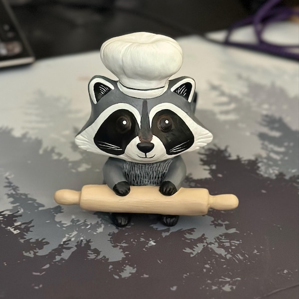 Otter Clay Figure - Handmade Cozy Desk Buddy - Etsy