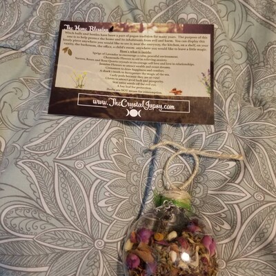 New Home Blessing Ornament Witch Ball Herbal Blessing Yule Decor House ...