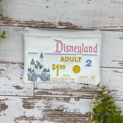 Park Ticket Bag 2 Sizes Digital Embroidery File, 5x7 and 6x9, in the ...