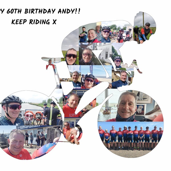 Custom Shape Photo Collage Personalized Photo Gift, Collage With Photos ...