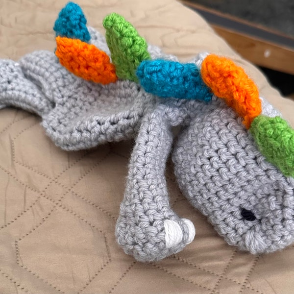 Sleepy Snuggle-saurus Rag Doll Crochet PATTERN / Rag Doll Pattern ...