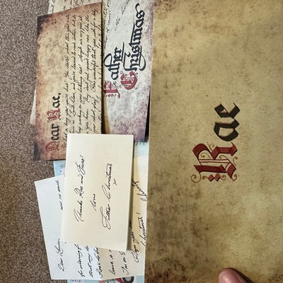 Luxury Bespoke Letter From Father Christmas in Gothic Style Calligraphy ...