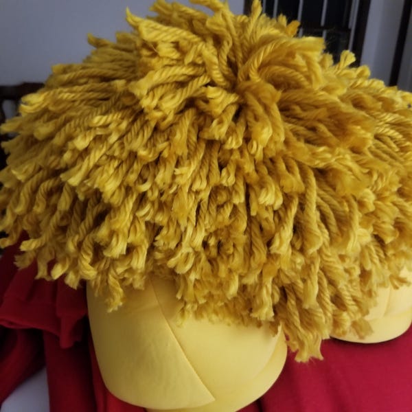 DIY Yarn Wig Sewing Pattern, Halloween Costume Wig Tutorial PDF Pattern ...