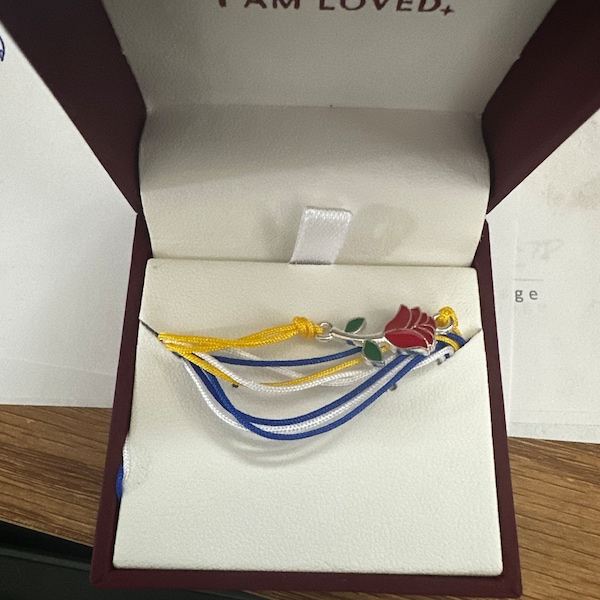 Beauty and the Beast Princess String Bracelet | Belle Rose Stack Wish ...