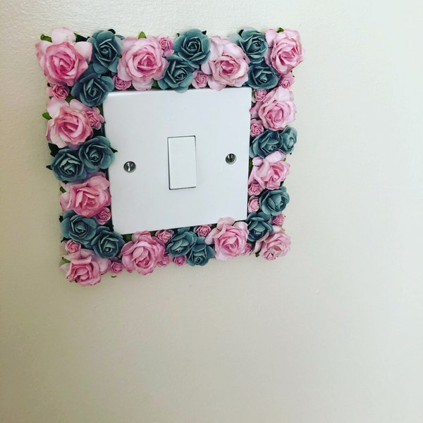 Floral Light Switch Surround • Light Switch Cover • Home Decor ...