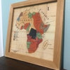 Map of Africa, 1908. Vintage Restoration Hardware Home Deco Style Old ...