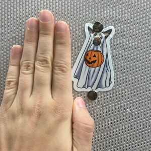 German Shepherd Ghost, Ghost Dog, Halloween Sticker, Spooky Pup - Etsy