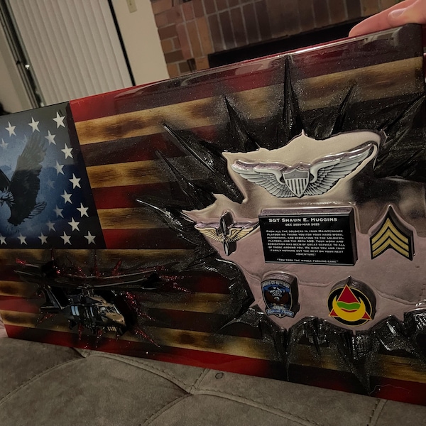 Wooden WAVY American Flag Art, Professional American Burned Flag Wall ...