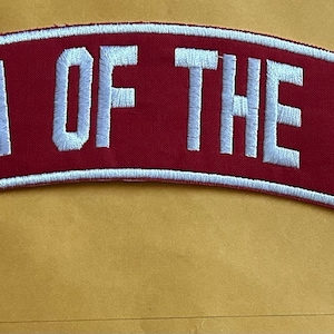 Custom Patches for Jackets Custom Embroidered Large Back Patch or Small ...