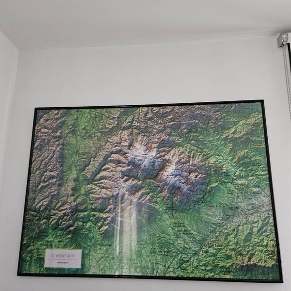 Colored Topographic Map of the Lord Valley. - Etsy