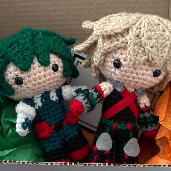 Elphaba and Glinda From Wicked - Crochet Chibi Plush. Amigurumi Doll ...