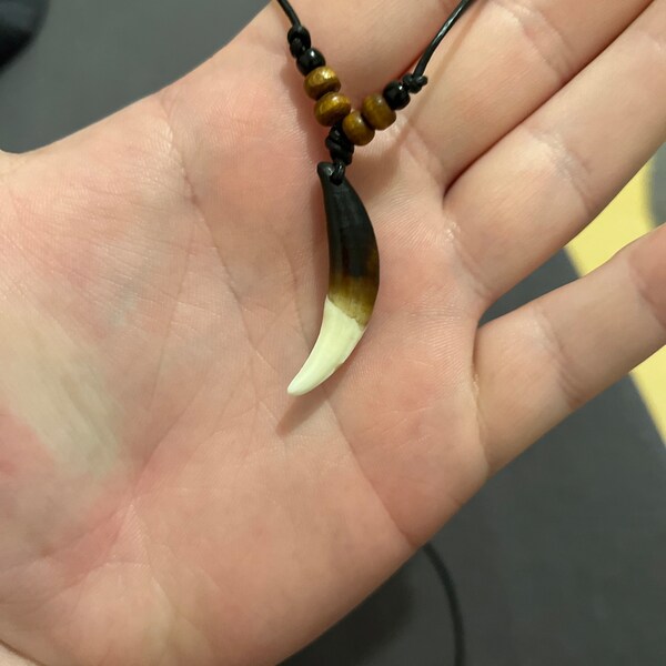 Large Wolf Tooth Necklace Wolf Teeth Necklace Wolf Necklace Wolf Tooth ...
