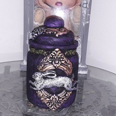 Rabbit Apothecary Jar Potion Bottle / Wonderland Apothecary Bottle ...