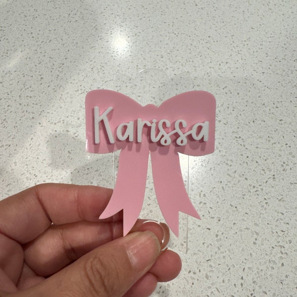 Stanley Topper SVG | Laser Ready | Bow Name Plate SVG | Digital ...
