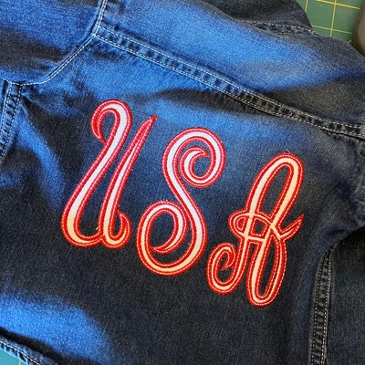 PES FORMAT ONLY Empire Monogram Alphabet Letters A-Z Applique Machine ...