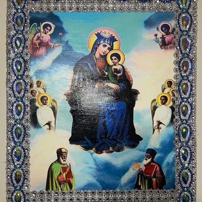 Kidus Mikaeilsaint Michaelethiopian Artarchangel Michaelicons Ethiopian ...