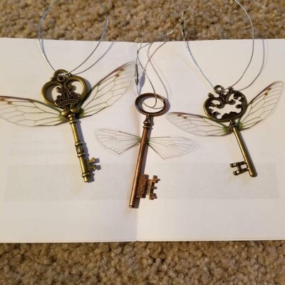 Flying Key Ornament With Howler Envelope Valentine Personalized Option ...