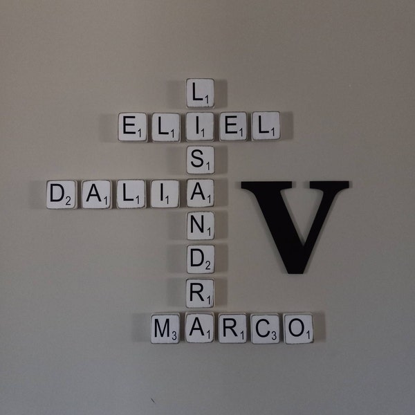 Large Scrabble Tiles - Scrabble Letters - Scrabble Tiles Wall Art ...