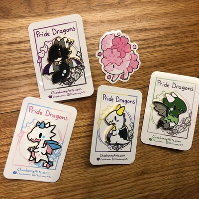 Trans Pride Dragon Enamel Pin - Etsy
