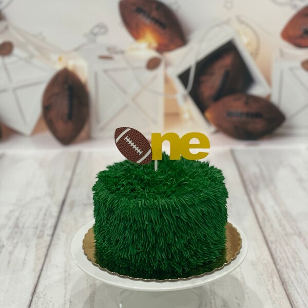 Football 1st Birthday Decorations. First Year Down Football Birthday ...