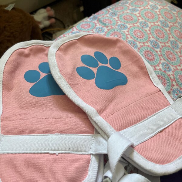 Black Paw Knee Pads Pole Dancing Knee Protection Paws for Pet Play and ...