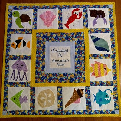 UNDER the SEA Paper Pieced Quilt Pattern in PDF - Etsy