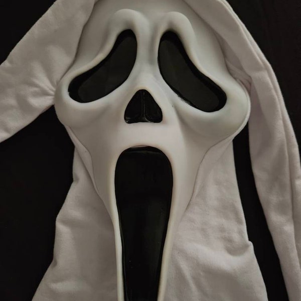 Custom White Shrouded Scream Mask Replica - Etsy