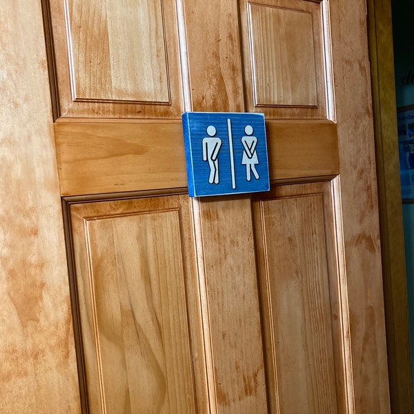 Need to Potty Bathroom Sign Mini Block - 3D Bathroom Decor - Wooden ...