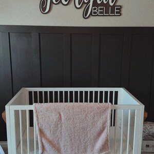 Personalized 3D Nursery Baby Name Sign Custom Wood Name Plaque ...