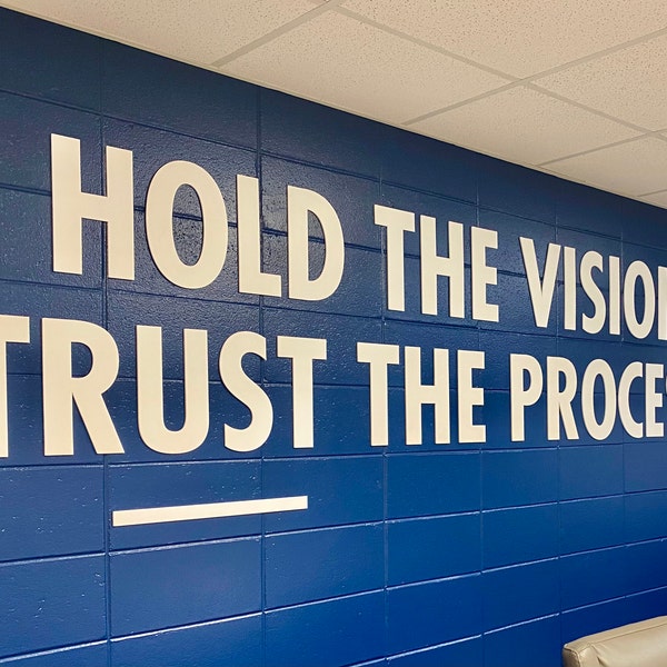 Trust the Process, Office Design, 3D, Office Decor, Office Wall Art ...