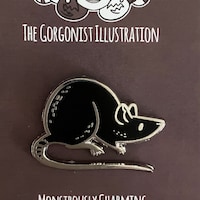 Black Rat Enamel Pin - Etsy Canada