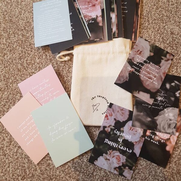 AFFIRMATION Card Set for Positivity/manifestation/inspirational Card ...