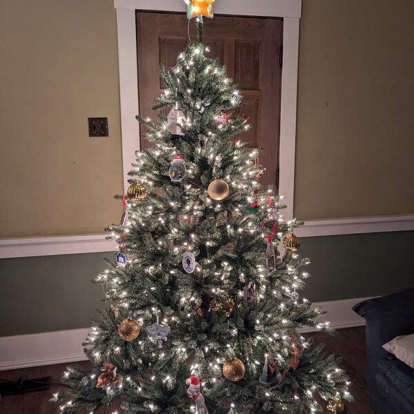 Taylor Swift Christmas Tree Topper Light up Star Eras Swiftie Custom ...