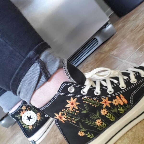 Embroidered Converse/ Converse Custom Constellation Embroidery ...