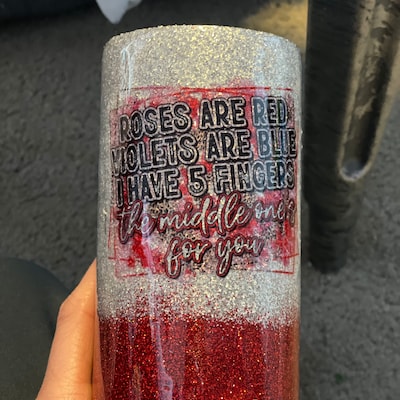 Roses Are Red Middle Finger for You PNG Print File for Sublimation or ...