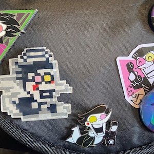 Spamton/spamton Neoglow-in-the-dark Enamel Pin Free Sticker - Etsy