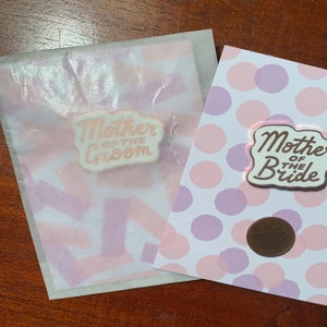 Mother of the Bride Enamel Pin Wedding Pin Hen Party Badge Bachelorette ...