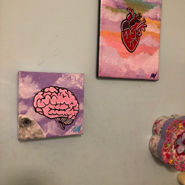 Portals Mushroom Canvas Painting - Etsy