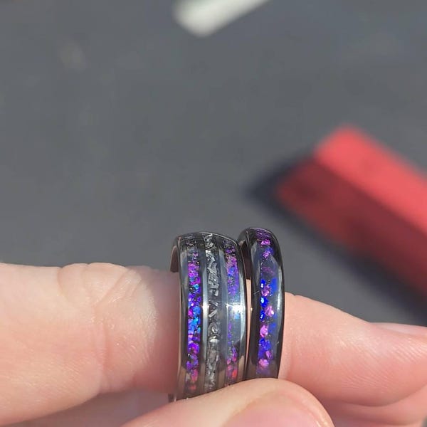 Custom Promise Rings for Couples, Matching Couple Ring Set ...