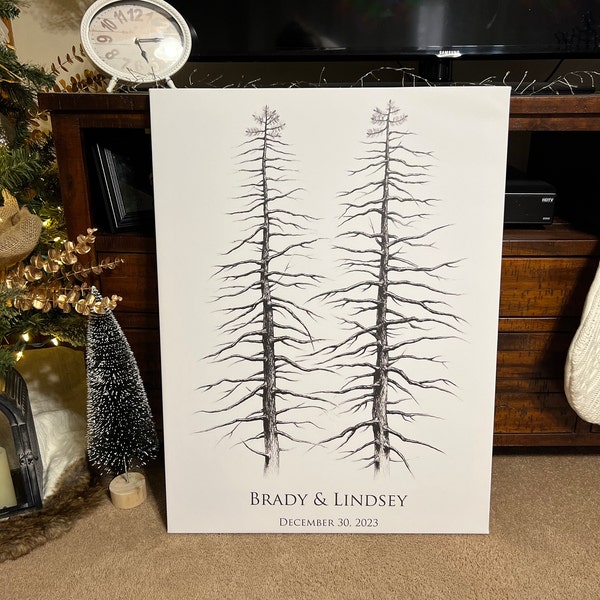 Wedding Guest Book Alternative Tree Money Tree With Coins Wedding ...