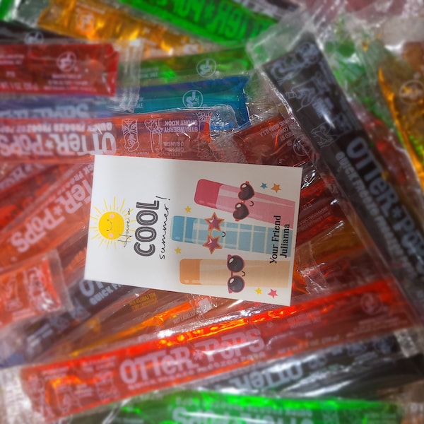 Editable Last Day of School Tag Stay Cool Ice Tag Summer End of School ...