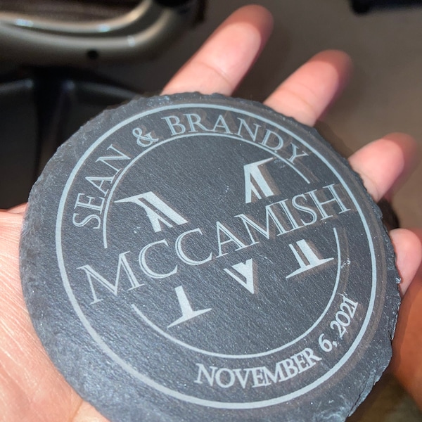 Personalized Stone Coasters, Wedding Gifts, Custom Slate Coasters ...