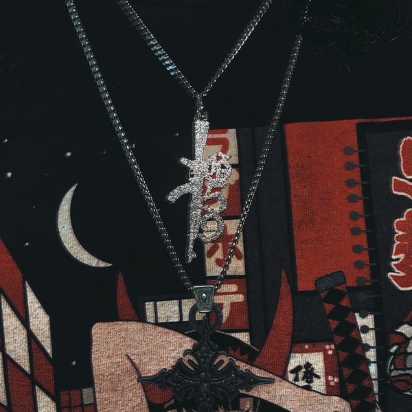 XXXTENTACION Necklace! Stainless Steel & Red Enamel Pendant + Choice of ...