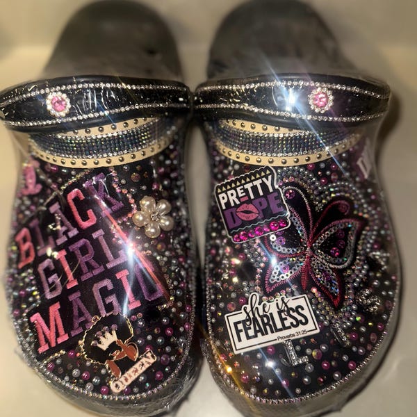 Custom Bling Crocs (adult- Simple Bling) - Etsy