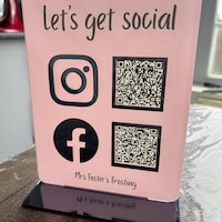 Mini QR Display Sign - Etsy