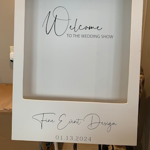 Custom Flower Box Welcome Sign for Events, Wedding Welcome Sign With ...