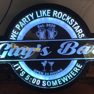 Custom Pool Sign Barn Garden Shed Gazebo or Shack Led Wall | Etsy