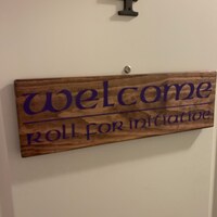 Nerdy Welcome Sign Dnd Roll for Initiative Dungeons - Etsy Canada